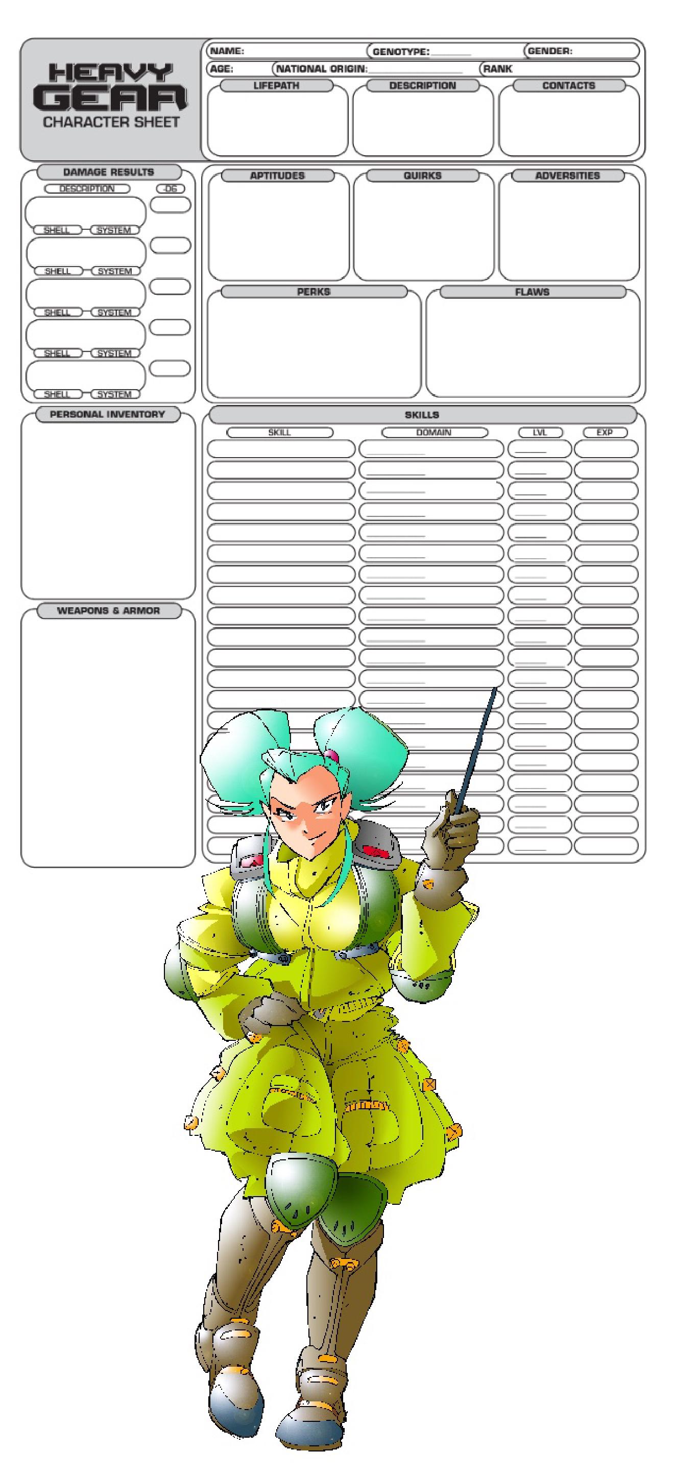 Heavy Gear RPG Character Creation · DP9 Community